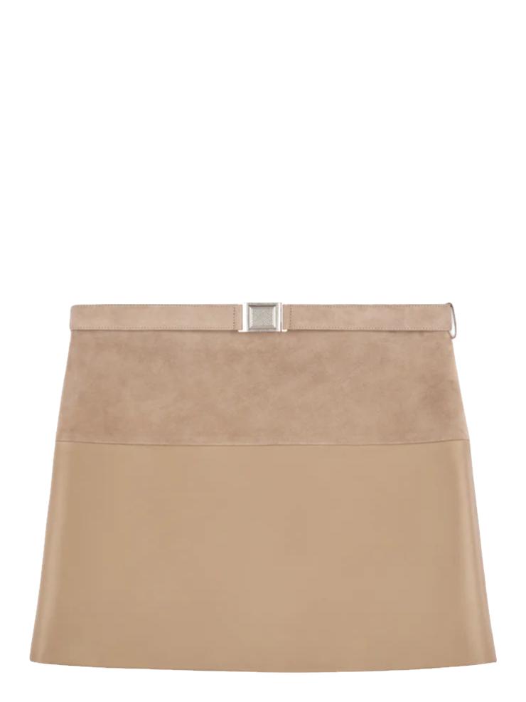 TOD'S Tod's Belted Leather Mini Skirt